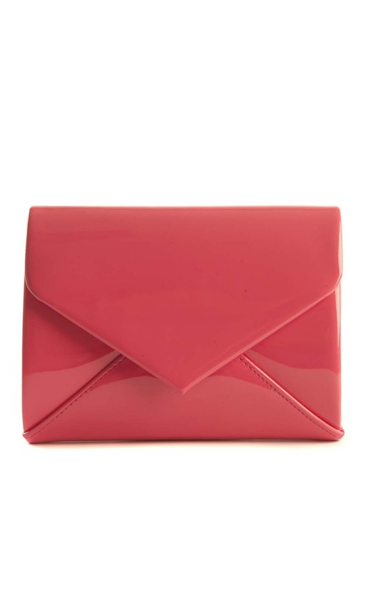 Cicely Red Envelope Clutch Bag in Red | ikrush