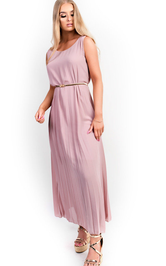 Rose Sorcha Pleated Maxi Dress | ikrush