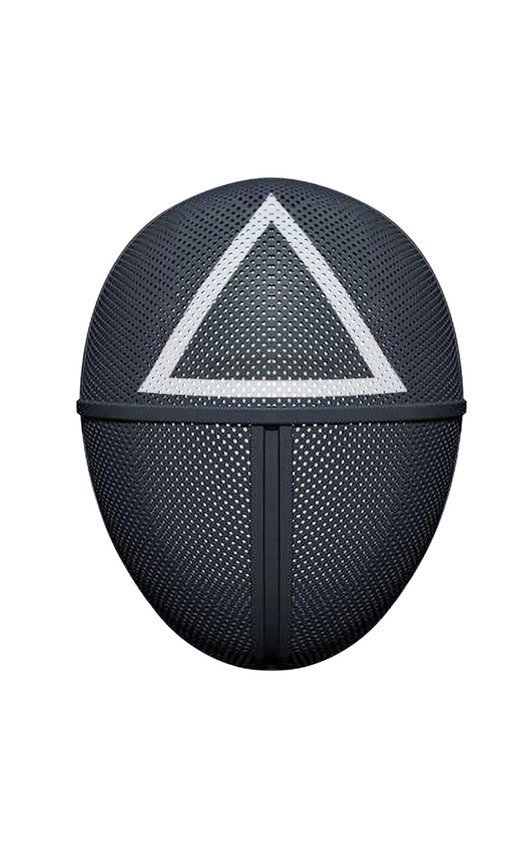 Squid Game Triangle Face Mask in Black | ikrush
